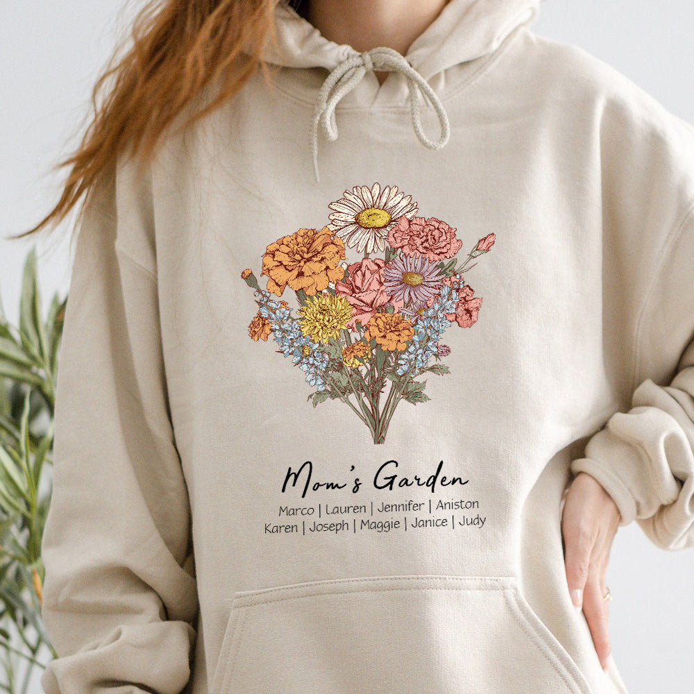 Blooms & Threads Birth Flower Hoodie – Wear Your Story in Full Bloom ...