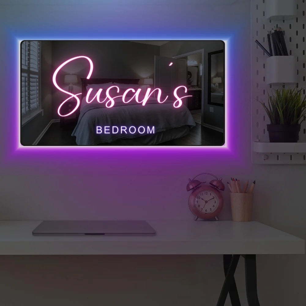 Personalized Light Up Name Mirror – Canvasgiftco